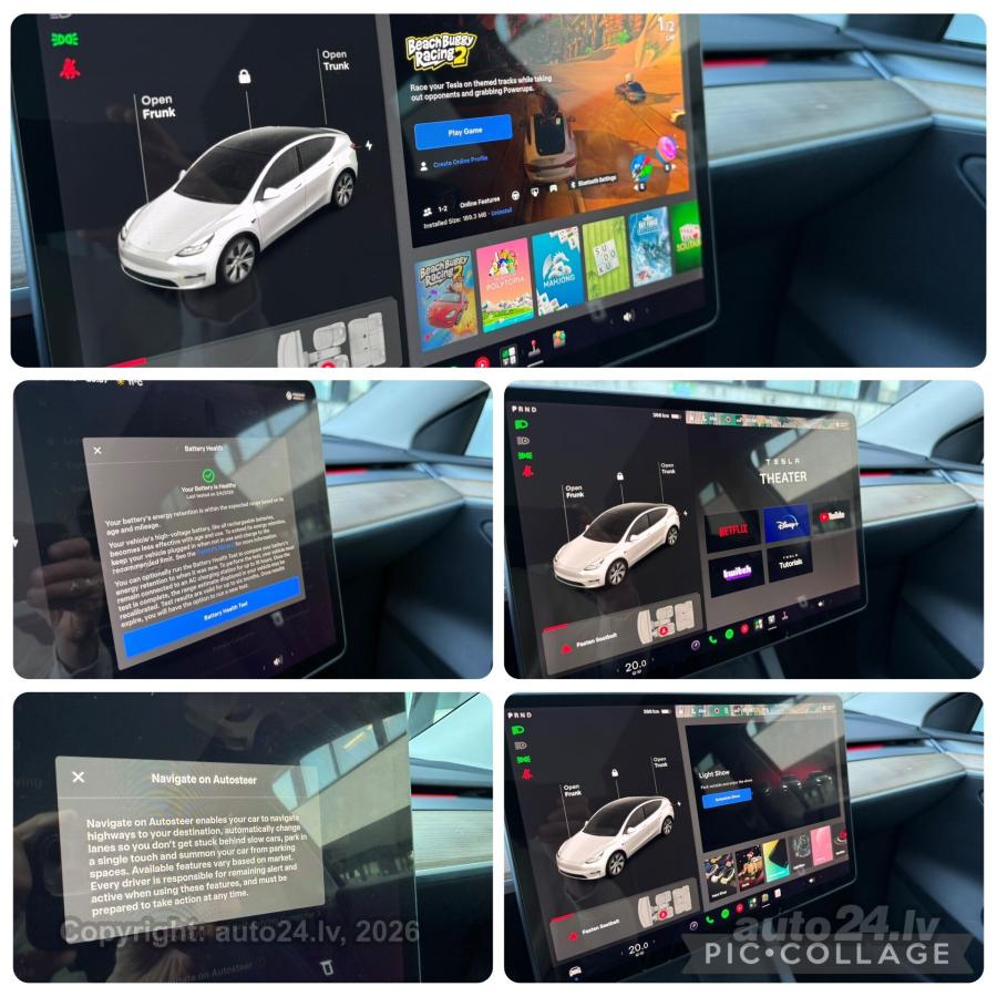 Balts Tesla Model Y 2021 Tallina, ar dzinēja tilpumu 0.00 L un nobraukumu 295 tūkst. km par 28900 €, foto 17 vietnē AUTOMOTO.COM.LV