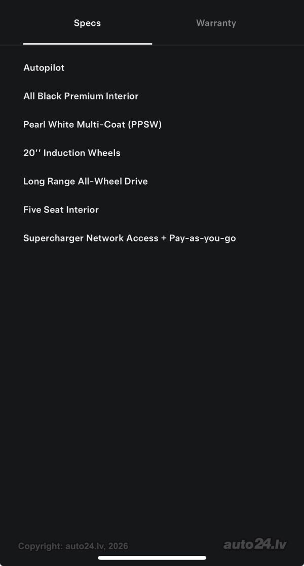 Balts Tesla Model Y 2022 Tallina, ar dzinēja tilpumu 0.00 L un nobraukumu 38 tūkst. km par 37400 €, foto 11 vietnē AUTOMOTO.COM.LV