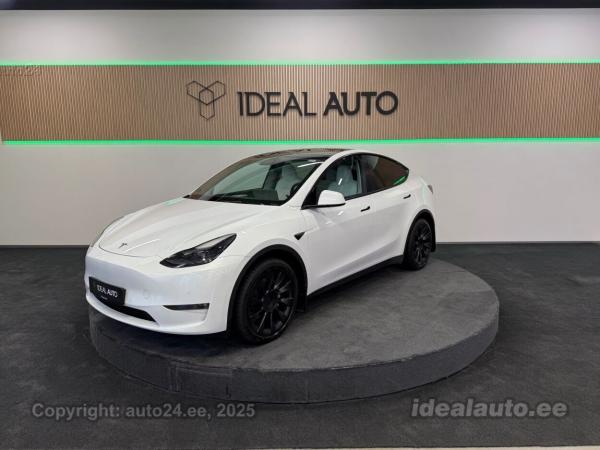 Balts Tesla Model Y 2023 Tallina, ar dzinēja tilpumu 0.00 L un nobraukumu 70 tūkst. km par 37990 €, foto 1 vietnē AUTOMOTO.COM.LV