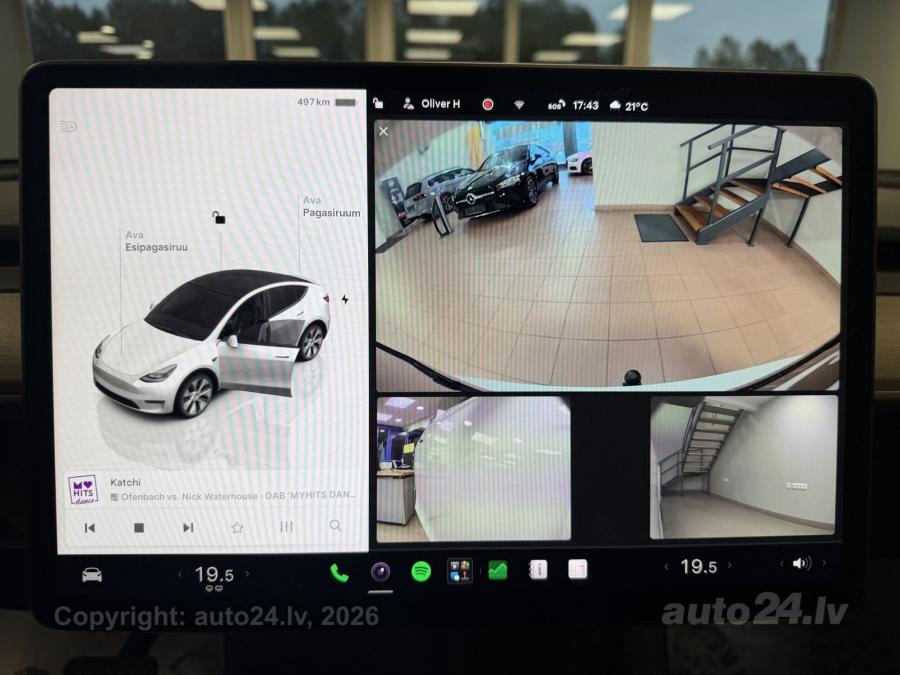Белый Тесла Модель Y 2023 в Тарту, объемом двигателя 0.00 л и пробегом 126 тыс. км за 33999 €, фото 16 на AUTOMOTO.COM.LV