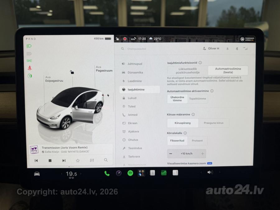 Белый Тесла Модель Y 2023 в Тарту, объемом двигателя 0.00 л и пробегом 126 тыс. км за 33999 €, фото 18 на AUTOMOTO.COM.LV