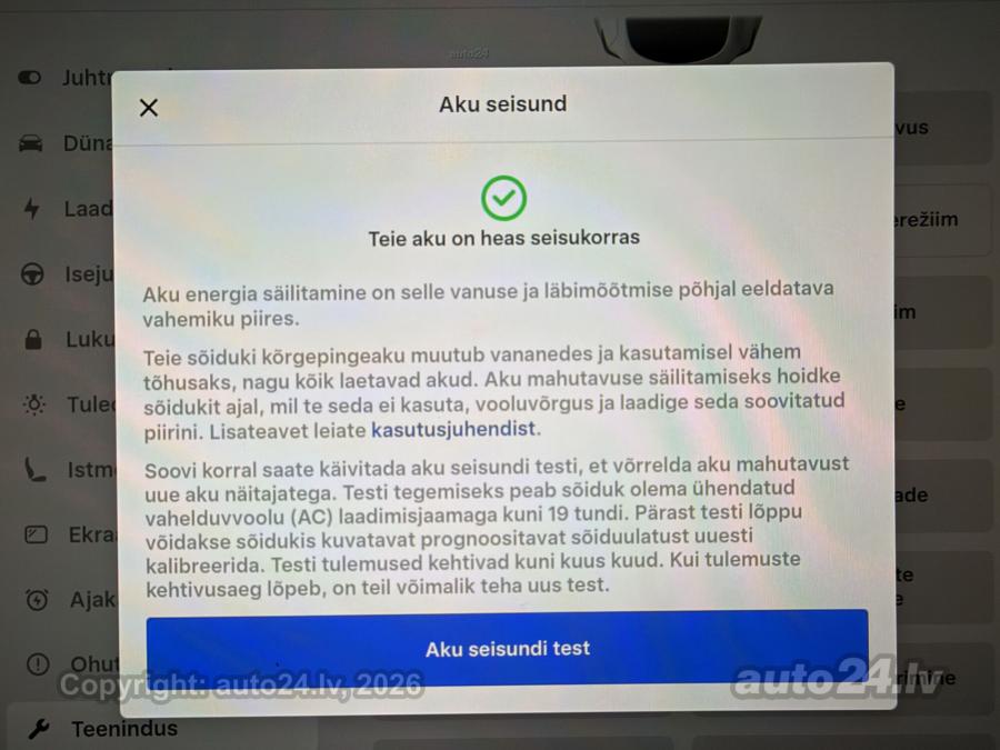 Белый Тесла Модель Y 2023 в Тарту, объемом двигателя 0.00 л и пробегом 126 тыс. км за 33999 €, фото 24 на AUTOMOTO.COM.LV