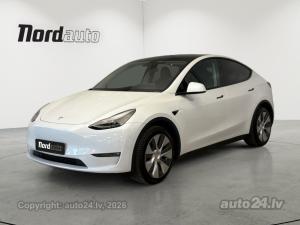 Balts Tesla Model Y 2024 Tallina, ar dzinēja tilpumu 0.00 L un nobraukumu 68 tūkst. km par 39900 €, foto  vietnē AUTOMOTO.COM.LV