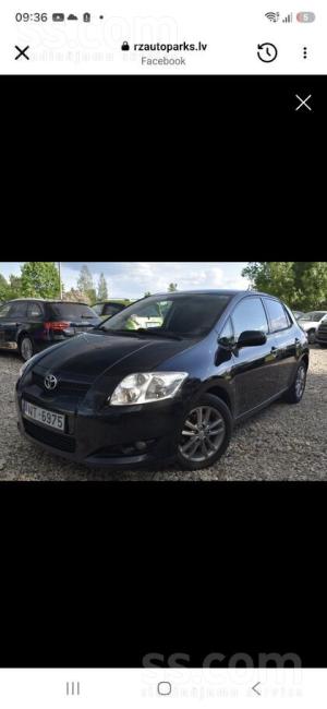 Black Toyota Auris 2008 in Kuldiga, with an engine capacity of 2.00 L and mileage of 294 thousand km for 2700 €, photo  on AUTOMOTO.COM.LV