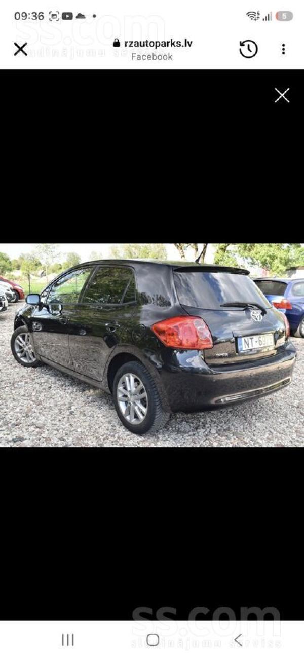 Melns Toyota Auris 2008 Kuldīga, ar dzinēja tilpumu 2.00 L un nobraukumu 294 tūkst. km par 2700 €, foto 4 vietnē AUTOMOTO.COM.LV