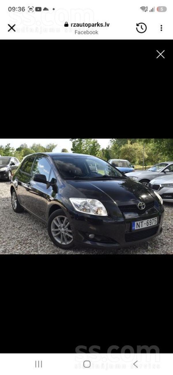 Melns Toyota Auris 2008 Kuldīga, ar dzinēja tilpumu 2.00 L un nobraukumu 294 tūkst. km par 2700 €, foto 5 vietnē AUTOMOTO.COM.LV