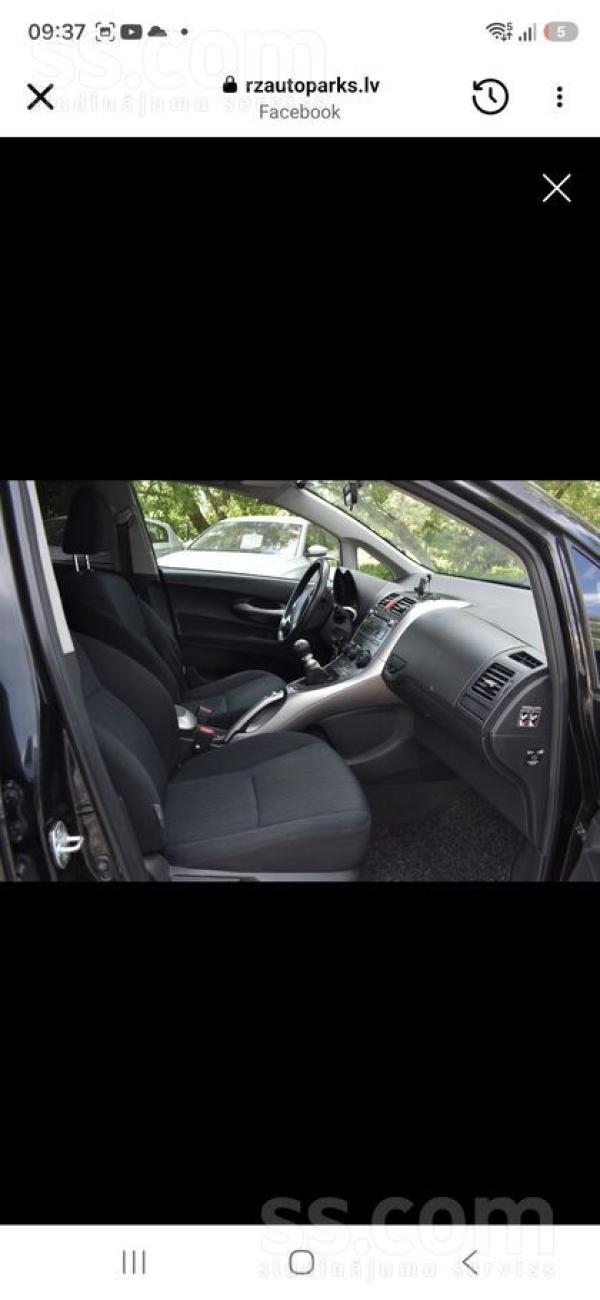 Melns Toyota Auris 2008 Kuldīga, ar dzinēja tilpumu 2.00 L un nobraukumu 294 tūkst. km par 2700 €, foto 6 vietnē AUTOMOTO.COM.LV