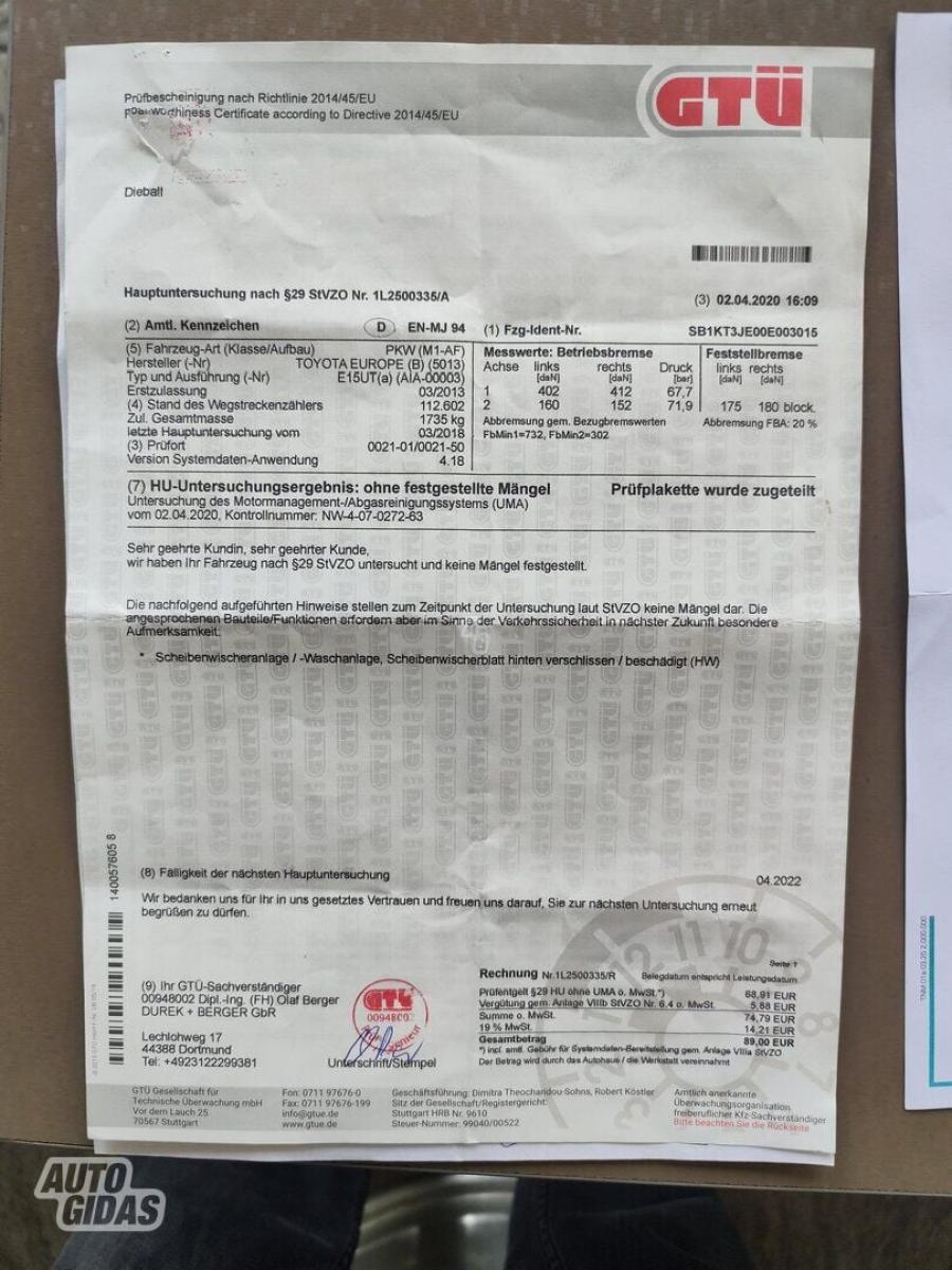 Melns Toyota Auris 2013 Ramučiai, ar dzinēja tilpumu 1.30 L un nobraukumu 221 tūkst. km par 6650 €, foto 23 vietnē AUTOMOTO.COM.LV