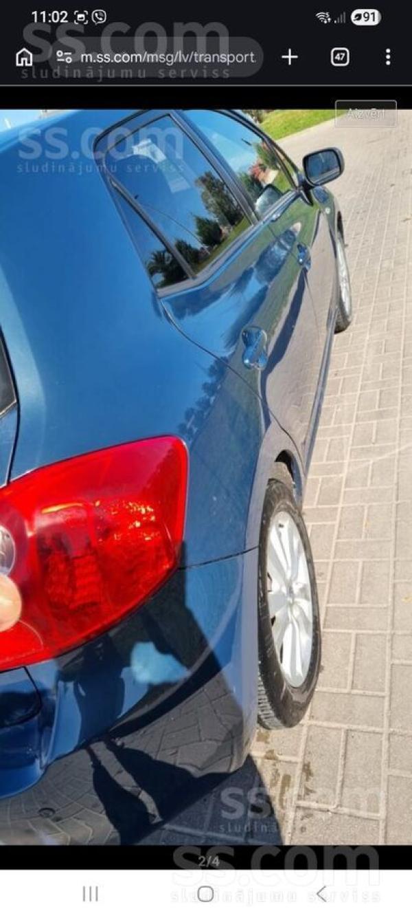 Zils Toyota Auris 2009 Rēzekne, ar dzinēja tilpumu 1.40 L un nobraukumu 0 tūkst. km par 2800 €, foto 1 vietnē AUTOMOTO.COM.LV