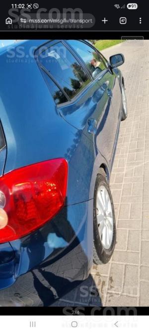 Zils Toyota Auris 2009 Rēzekne, ar dzinēja tilpumu 1.40 L un nobraukumu 0 tūkst. km par 2800 €, foto  vietnē AUTOMOTO.COM.LV