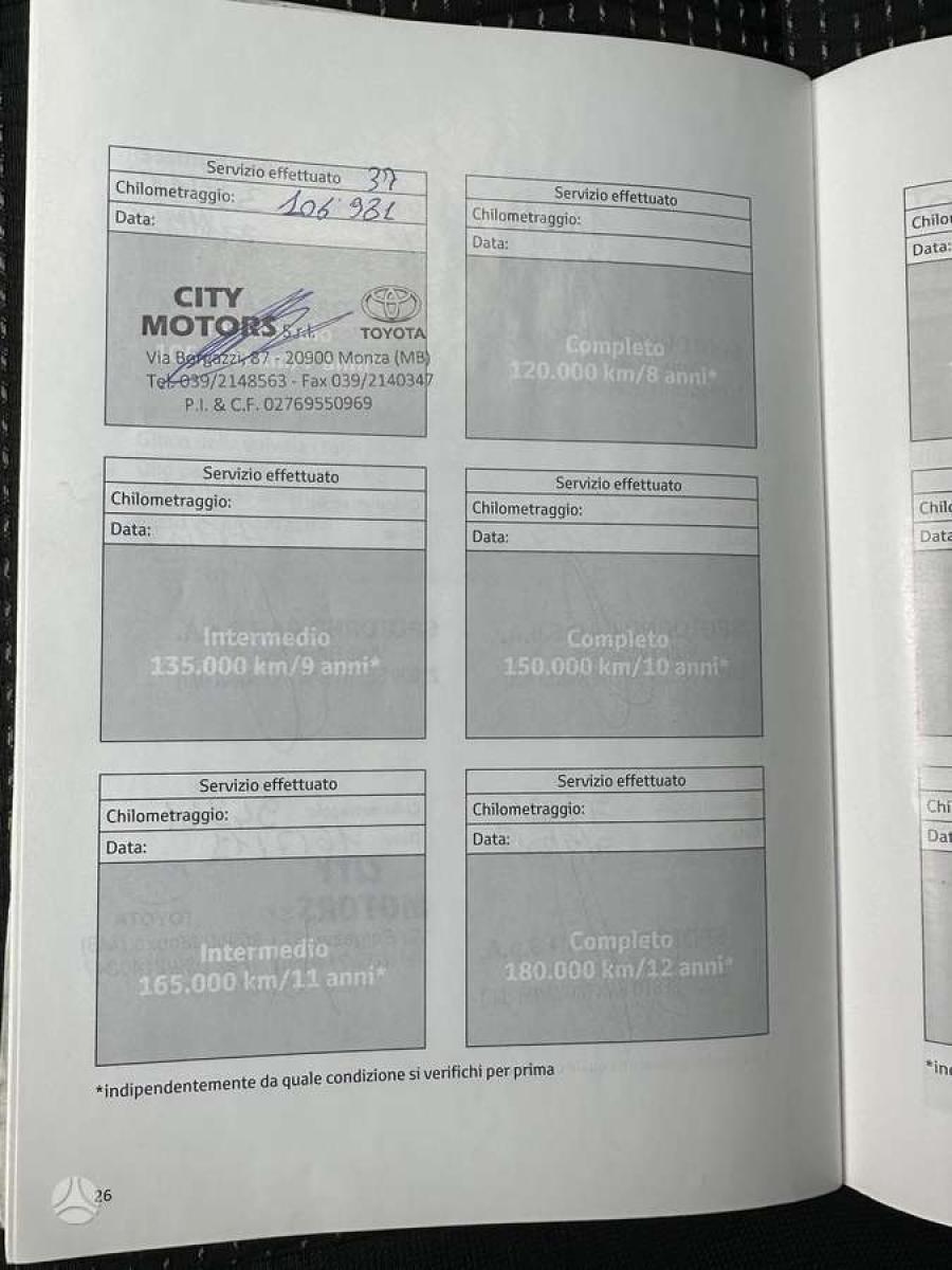 Blue Toyota Auris 2014 in Vilnius, with an engine capacity of 1.80 L and mileage of 192 thousand km for 5300 €, photo 16 on AUTOMOTO.COM.LV