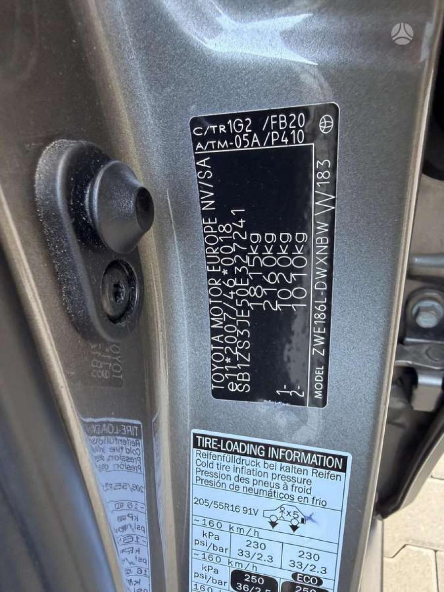 Brūns Toyota Auris 2017 Viļņa, ar dzinēja tilpumu 1.80 L un nobraukumu 173 tūkst. km par 11800 €, foto 14 vietnē AUTOMOTO.COM.LV