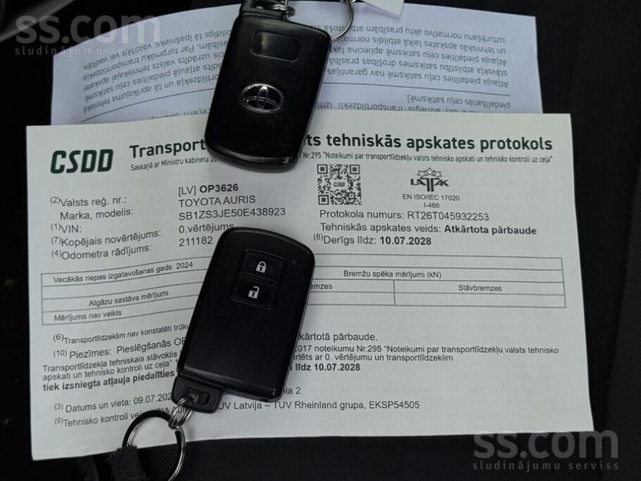 Коричневый Тойота Аурис 2018 в Елгава, объемом двигателя 1.80 л и пробегом 211 тыс. км за 10800 €, фото 28 на AUTOMOTO.COM.LV