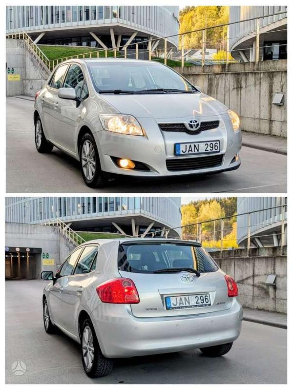 Grey Toyota Auris 2009 in Vilnius, with an engine capacity of 1.60 L and mileage of 151 thousand km for 4750 €, photo 8 on AUTOMOTO.COM.LV