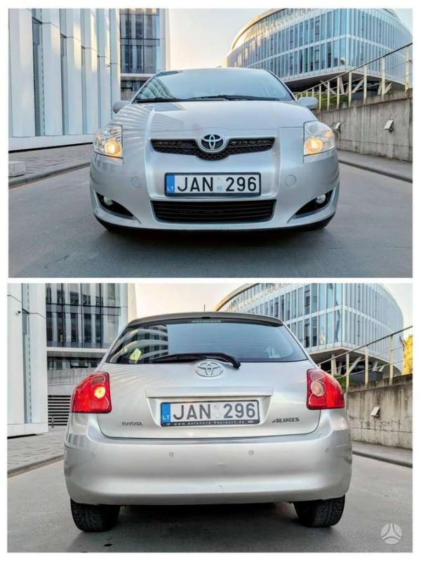 Grey Toyota Auris 2009 in Vilnius, with an engine capacity of 1.60 L and mileage of 151 thousand km for 4750 €, photo 10 on AUTOMOTO.COM.LV