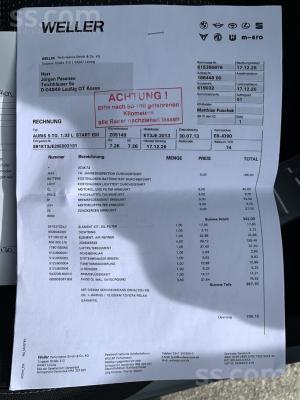 Серый Тойота Аурис 2013 в Огре, объемом двигателя 1.30 л и пробегом 211 тыс. км за 6770 €, фото 24 на AUTOMOTO.COM.LV