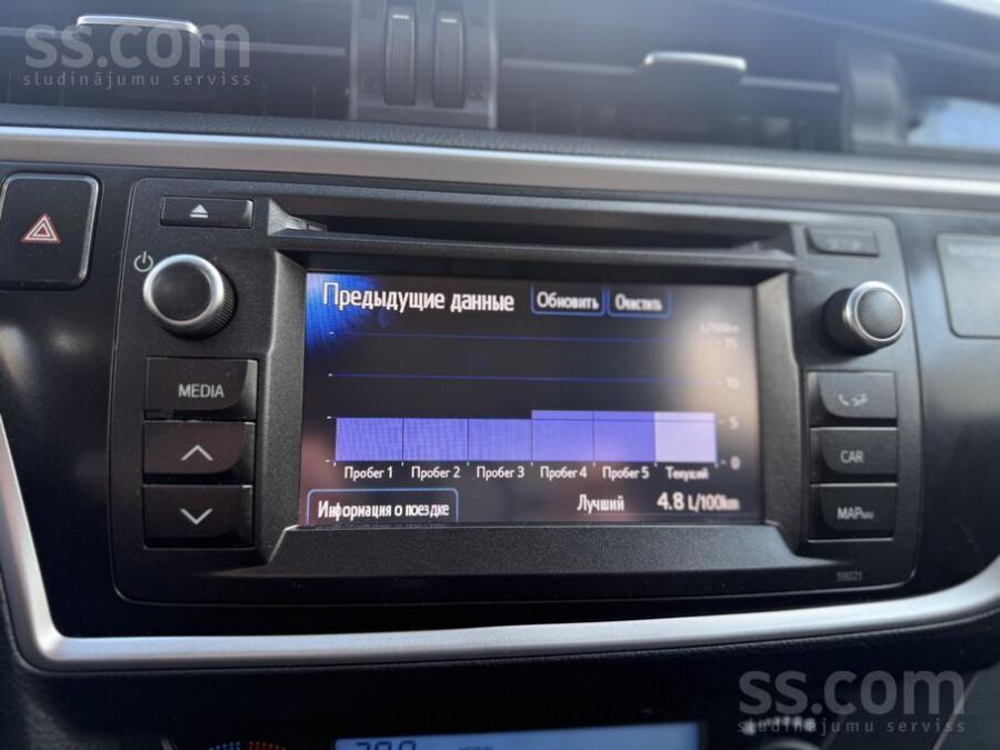 Grey Toyota Auris 2014 in Riga, with an engine capacity of 1.40 L and mileage of 0 thousand km for 5250 €, photo 22 on AUTOMOTO.COM.LV