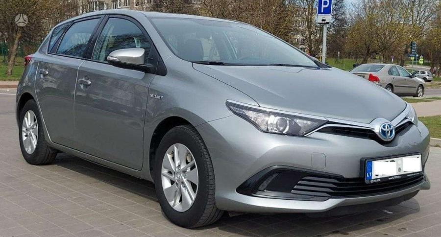 Pelēks Toyota Auris 2016 Viļņa, ar dzinēja tilpumu 1.80 L un nobraukumu 120 tūkst. km par 10499 €, foto 6 vietnē AUTOMOTO.COM.LV