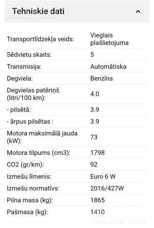 Toyota Auris 2017 in Riga, with an engine capacity of 1.80 L and mileage of 120 thousand km for 12900 €, photo 12 on AUTOMOTO.COM.LV