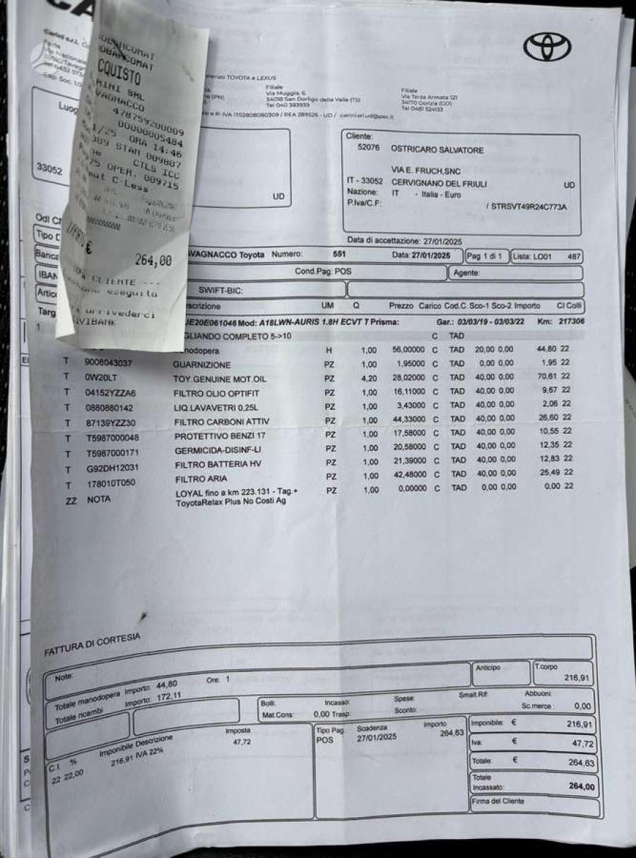 Белый Тойота Аурис 2013 в Паневежис, объемом двигателя 1.80 л и пробегом 224 тыс. км за 8500 €, фото 30 на AUTOMOTO.COM.LV