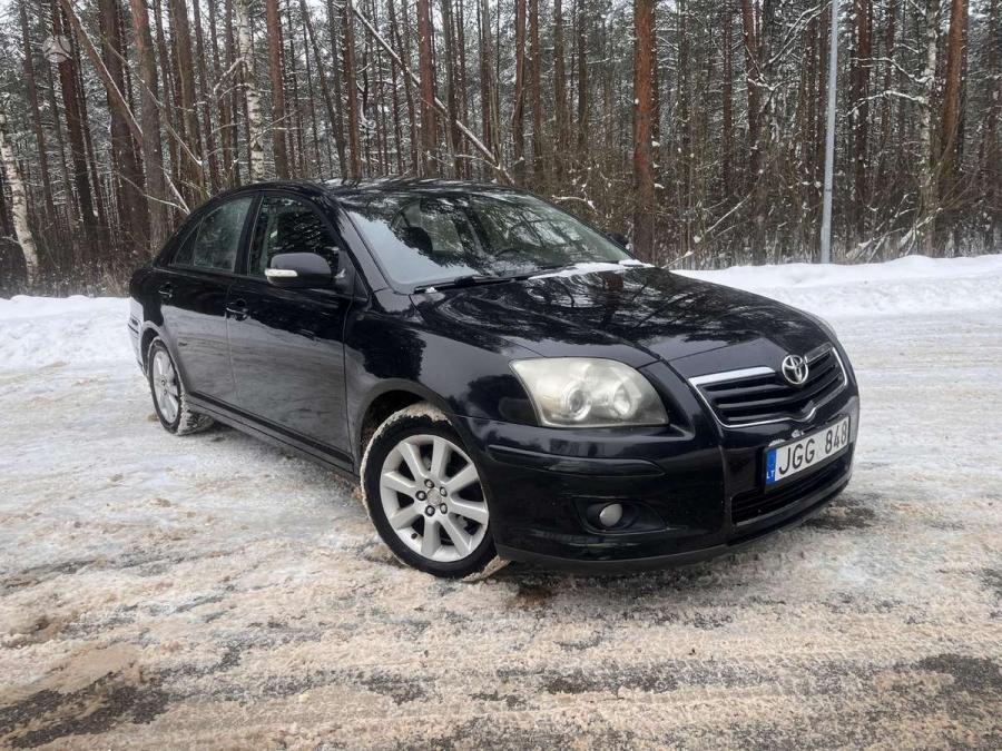 Melns Toyota Avensis 2006 Visaginas, ar dzinēja tilpumu 2.00 L un nobraukumu 310 tūkst. km par 1900 €, foto 1 vietnē AUTOMOTO.COM.LV