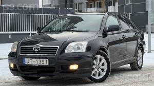 Melns Toyota Avensis 2006 Rīga, ar dzinēja tilpumu 2.20 L un nobraukumu 277 tūkst. km par 1990 €, foto  vietnē AUTOMOTO.COM.LV