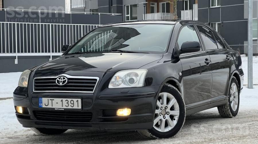 Melns Toyota Avensis 2006 Rīga, ar dzinēja tilpumu 2.20 L un nobraukumu 277 tūkst. km par 1990 €, foto 1 vietnē AUTOMOTO.COM.LV