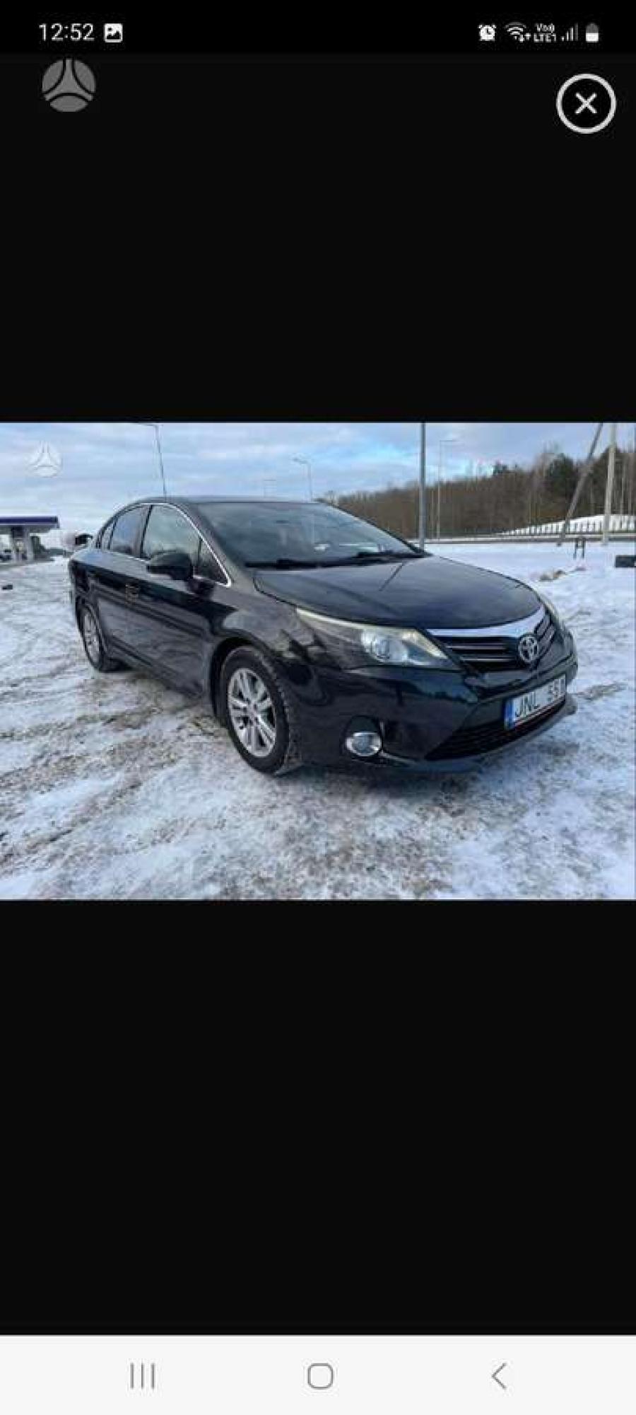 Melns Toyota Avensis 2012 Viļņa, ar dzinēja tilpumu 2.00 L un nobraukumu 255 tūkst. km par 4999 €, foto 5 vietnē AUTOMOTO.COM.LV