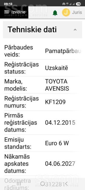 Melns Toyota Avensis 2015 Rīga, ar dzinēja tilpumu 2.00 L un nobraukumu 298 tūkst. km par 8550 €, foto 14 vietnē AUTOMOTO.COM.LV
