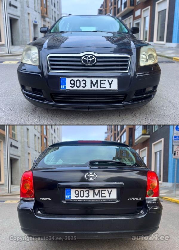 Black Toyota Avensis 2005 in Tallinn, with an engine capacity of 2.00 L and mileage of 0 thousand km for 1699 €, photo 6 on AUTOMOTO.COM.LV