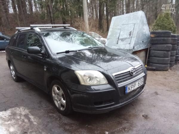 Melns Toyota Avensis 2005 Viļņa, ar dzinēja tilpumu 2.00 L un nobraukumu 250 tūkst. km par 1200 €, foto 1 vietnē AUTOMOTO.COM.LV