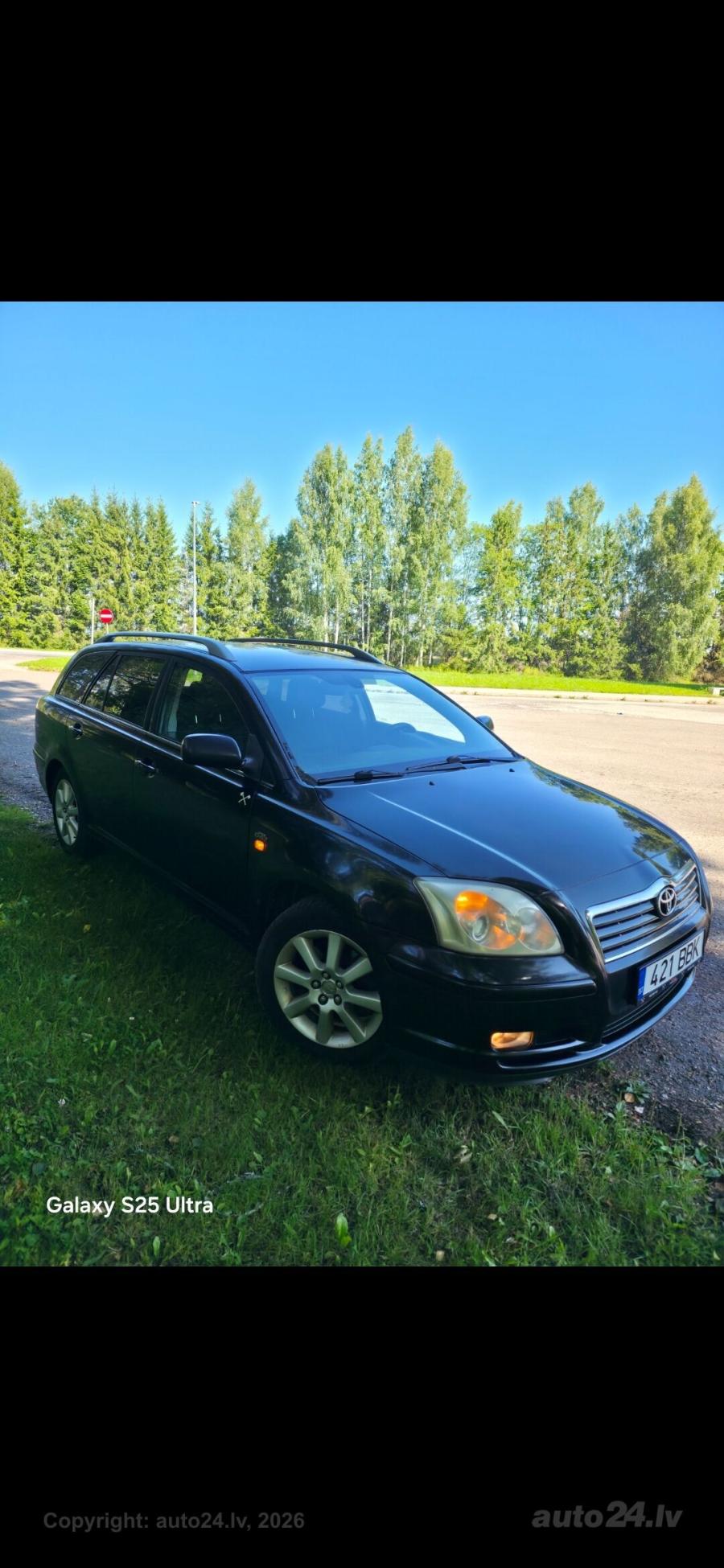 Black Toyota Avensis 2005 in Elva, with an engine capacity of 2.00 L and mileage of 462 thousand km for 1499 €, photo 3 on AUTOMOTO.COM.LV
