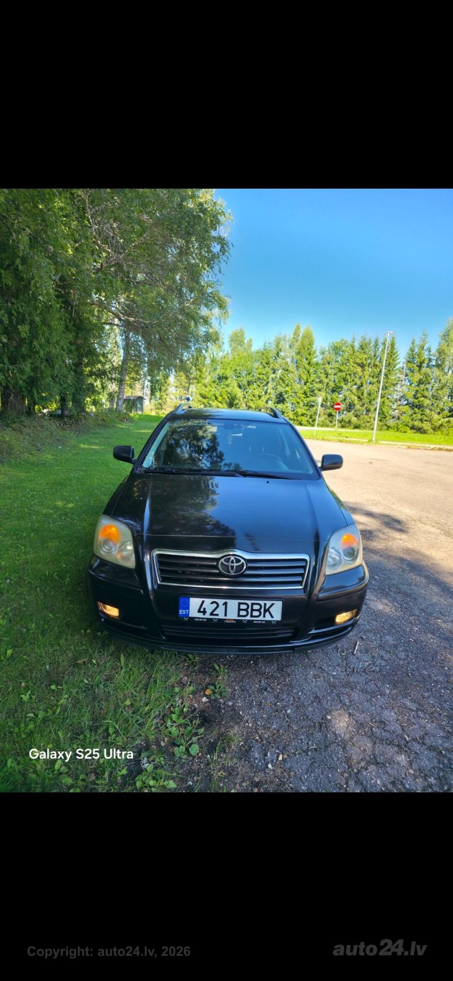 Black Toyota Avensis 2005 in Elva, with an engine capacity of 2.00 L and mileage of 462 thousand km for 1499 €, photo 4 on AUTOMOTO.COM.LV