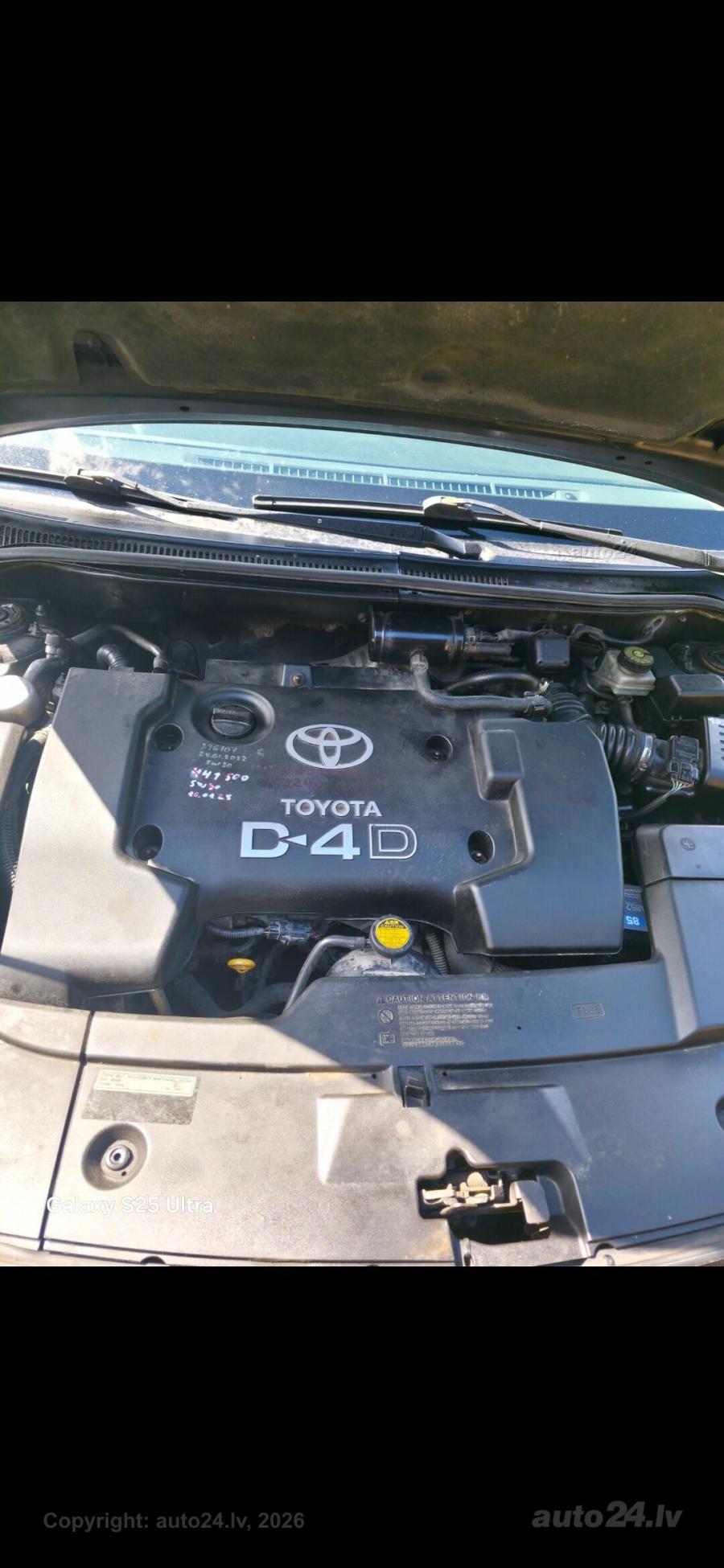 Black Toyota Avensis 2005 in Elva, with an engine capacity of 2.00 L and mileage of 462 thousand km for 1499 €, photo 20 on AUTOMOTO.COM.LV