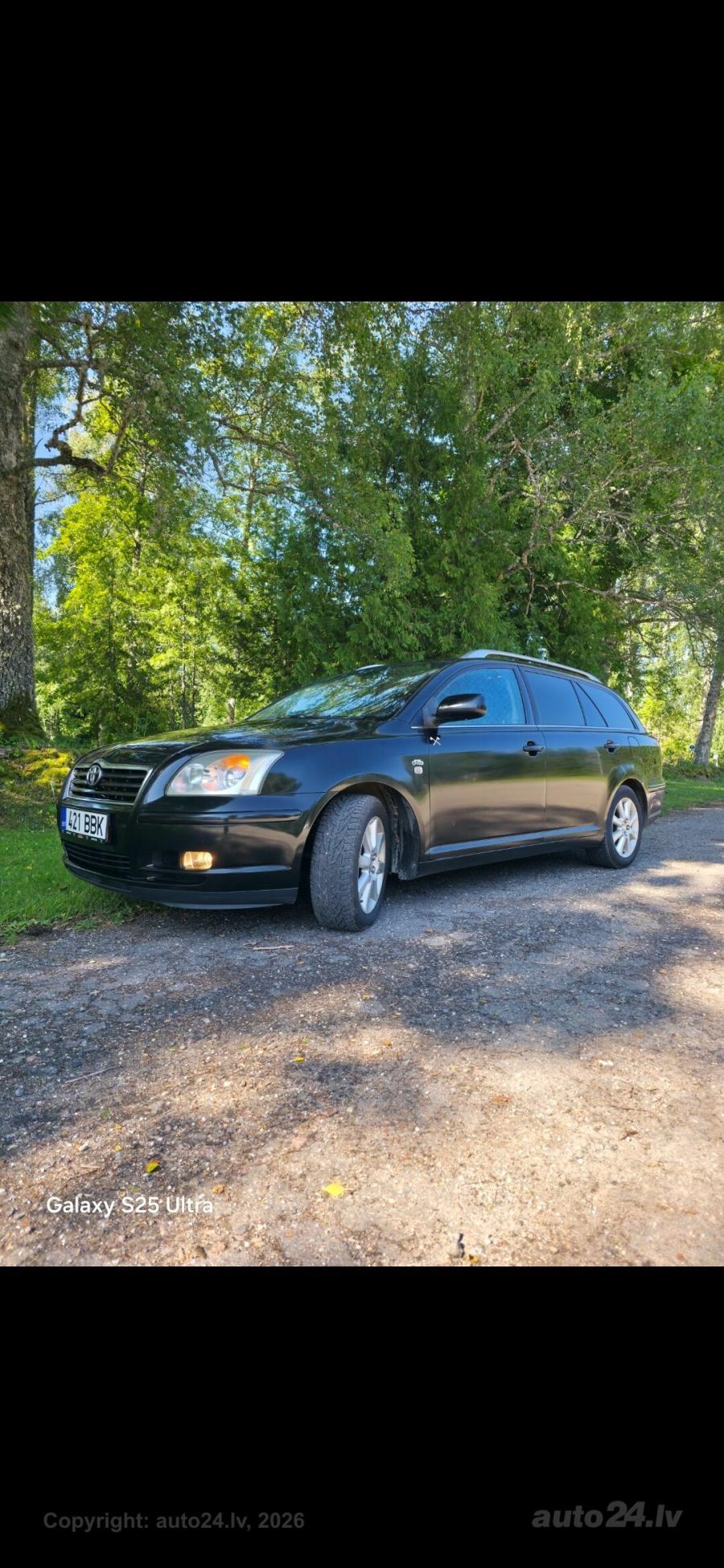 Black Toyota Avensis 2005 in Elva, with an engine capacity of 2.00 L and mileage of 462 thousand km for 1499 €, photo 29 on AUTOMOTO.COM.LV