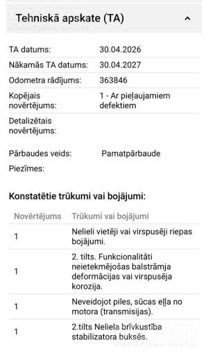 Black Toyota Avensis 2005 in Riga, with an engine capacity of 2.00 L and mileage of 360 thousand km for 1100 €, photo 12 on AUTOMOTO.COM.LV