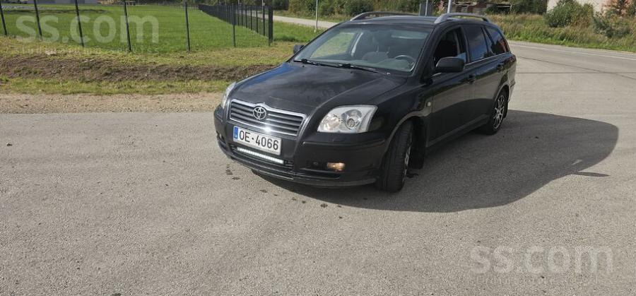 Black Toyota Avensis 2006 in Jekabpils, with an engine capacity of 2.00 L and mileage of 340 thousand km for 2200 €, photo 1 on AUTOMOTO.COM.LV