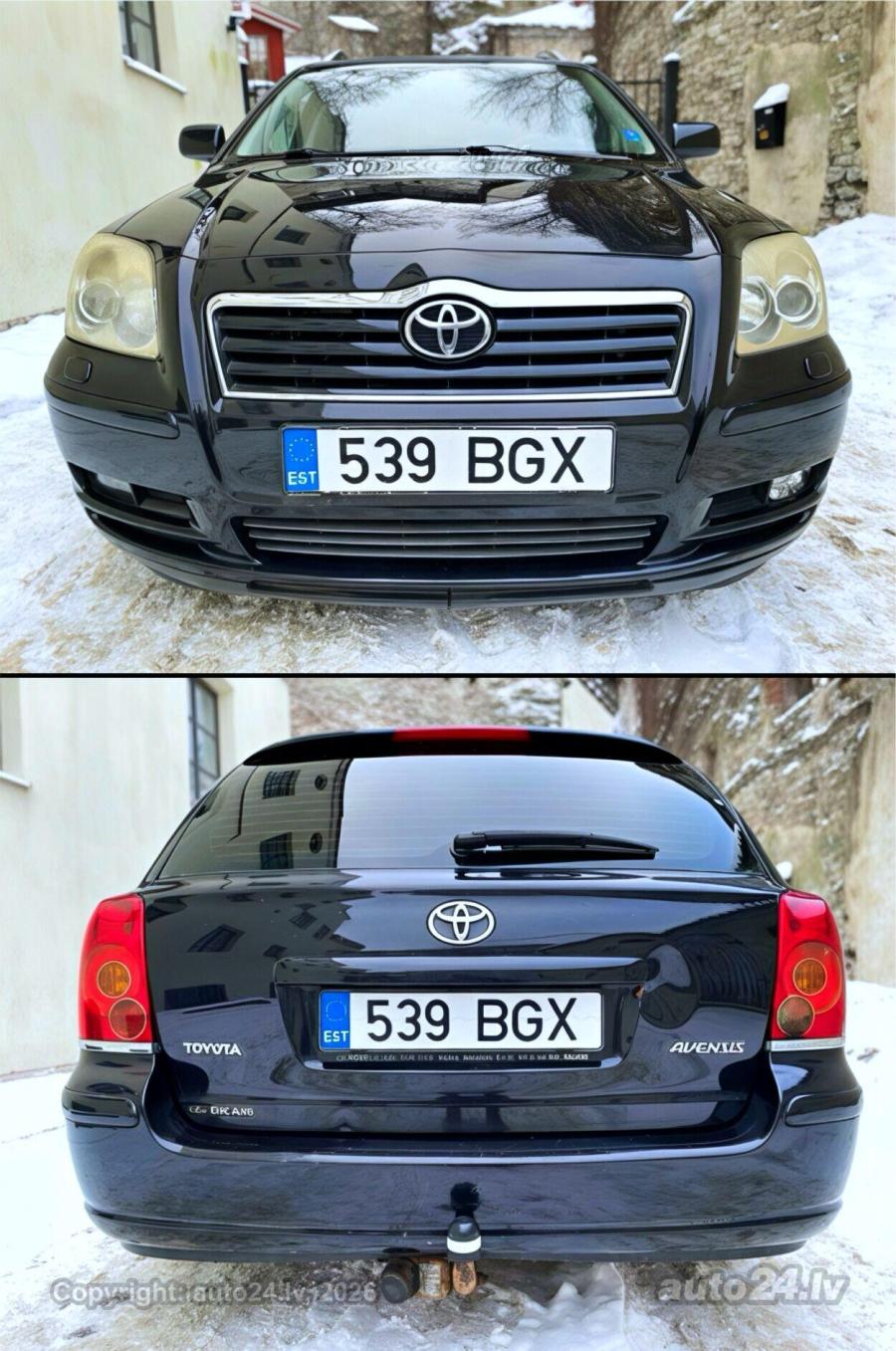 Black Toyota Avensis 2006 in Tallinn, with an engine capacity of 2.40 L and mileage of 300 thousand km for 1999 €, photo 6 on AUTOMOTO.COM.LV