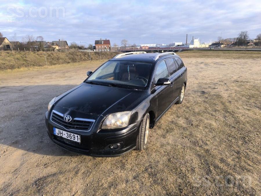 Black Toyota Avensis 2007 in Daugavpils, with an engine capacity of 2.00 L and mileage of 419 thousand km for 2500 €, photo 2 on AUTOMOTO.COM.LV
