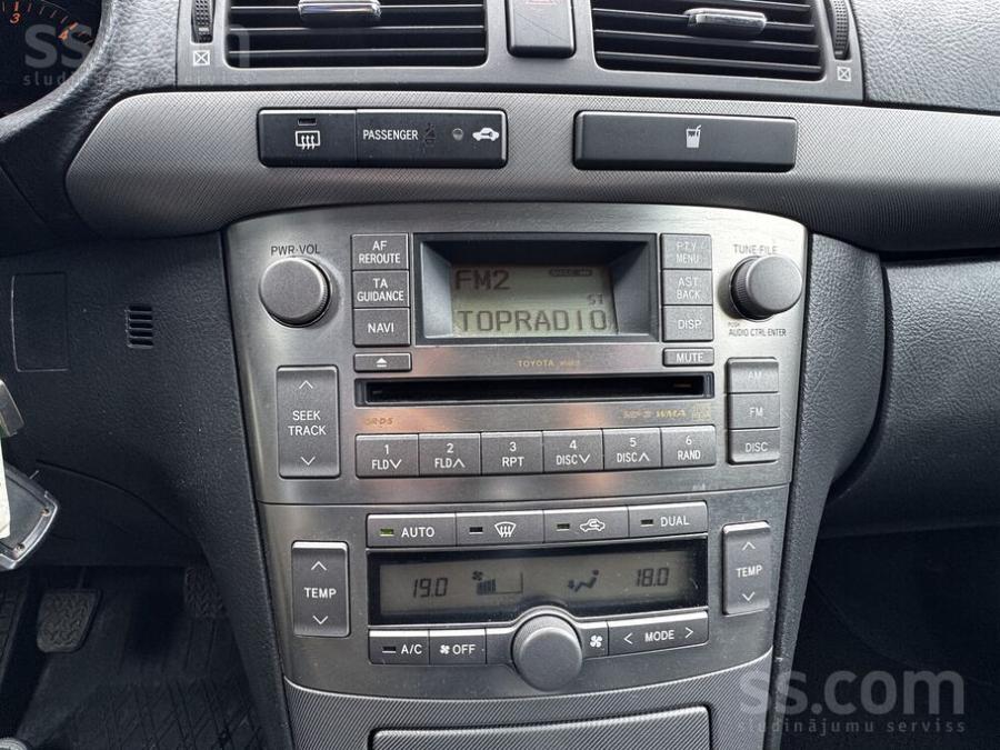 Черный Тойота Авенсис 2007 в Даугавпилс, объемом двигателя 2.00 л и пробегом 0 тыс. км за 3200 €, фото 18 на AUTOMOTO.COM.LV
