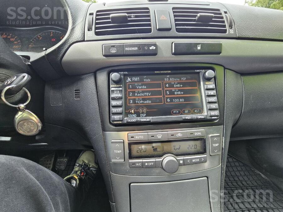 Melns Toyota Avensis 2007 Alūksne, ar dzinēja tilpumu 2.20 L un nobraukumu 359 tūkst. km par 2150 €, foto 11 vietnē AUTOMOTO.COM.LV