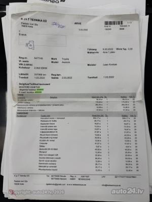 Черный Тойота Авенсис 2008 в Таллин, объемом двигателя 2.00 л и пробегом 0 тыс. км за 1500 €, фото 20 на AUTOMOTO.COM.LV