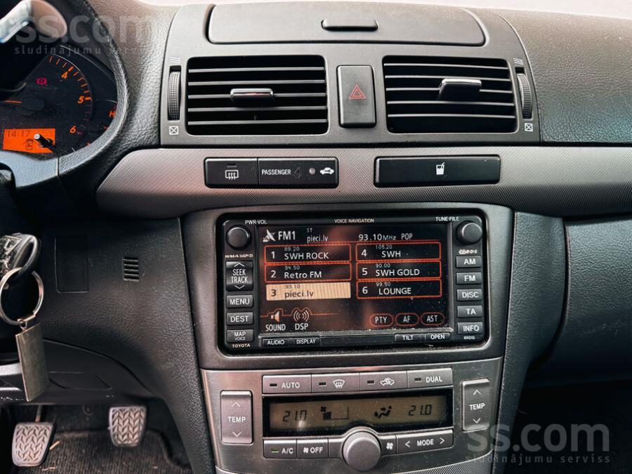 Melns Toyota Avensis 2008 Rīga, ar dzinēja tilpumu 2.00 L un nobraukumu 326 tūkst. km par 2090 €, foto 9 vietnē AUTOMOTO.COM.LV