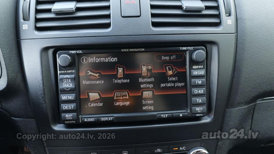 Melns Toyota Avensis 2009 Tallina, ar dzinēja tilpumu 2.20 L un nobraukumu 387 tūkst. km par 3900 €, foto 18 vietnē AUTOMOTO.COM.LV