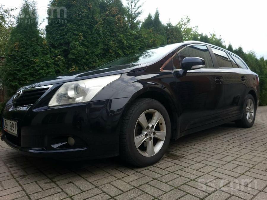 Черный Тойота Авенсис 2009 в Бауска, объемом двигателя 2.00 л и пробегом 261 тыс. км за 4300 €, фото 1 на AUTOMOTO.COM.LV