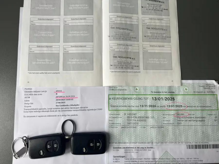 Черный Тойота Авенсис 2010 в Екабпилс, объемом двигателя 2.20 л и пробегом 251 тыс. км за 6100 €, фото 34 на AUTOMOTO.COM.LV