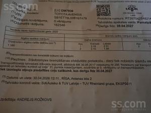 Черный Тойота Авенсис 2015 в Рига, объемом двигателя 2.00 л и пробегом 162 тыс. км за 8900 €, фото 14 на AUTOMOTO.COM.LV