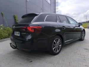 Black Toyota Avensis 2016 in Vilnius, with an engine capacity of 1.60 L and mileage of 245 thousand km for 7900 €, photo 9 on AUTOMOTO.COM.LV