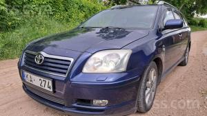 Blue Toyota Avensis 2004 in Daugavpils, with an engine capacity of 2.00 L and mileage of 320 thousand km for 1350 €, photo 1 on AUTOMOTO.COM.LV