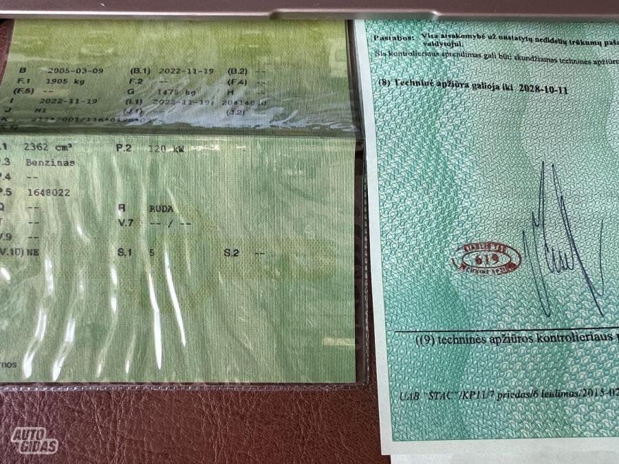 Коричневый Тойота Авенсис 2005 в Шяуляй, объемом двигателя 2.40 л и пробегом 0 тыс. км за 1549 €, фото 19 на AUTOMOTO.COM.LV